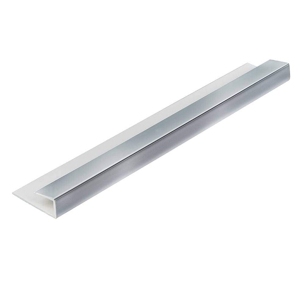 Chrome 5mm Wall Panel End Cap (2.6m) - National Plastics